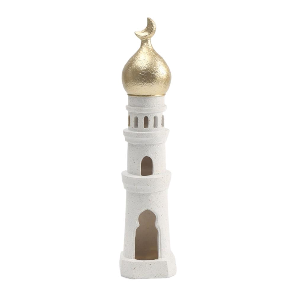 Resin Moon Castle Ornament, 19x13cm Fantasy Home Decor, Meditation ...