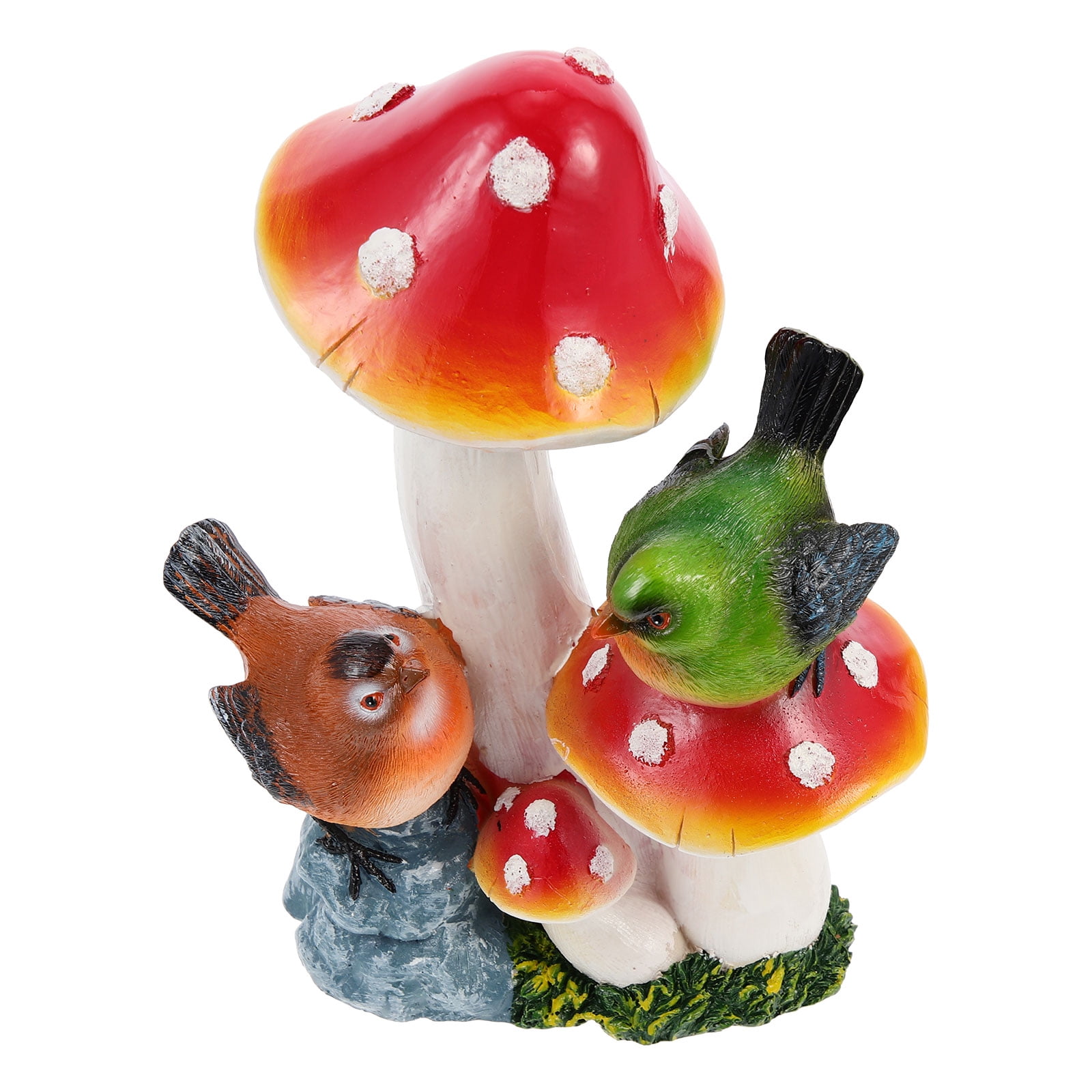 Resin Mushroom Decor Garden Craft Mushrooms Gnomes Bulk Mini Figurines ...