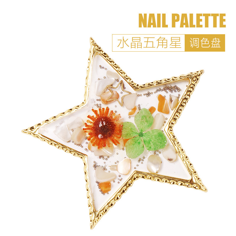 Resin Nail Art Palette Nail Color Mixing Palette Nail Display Palette ...