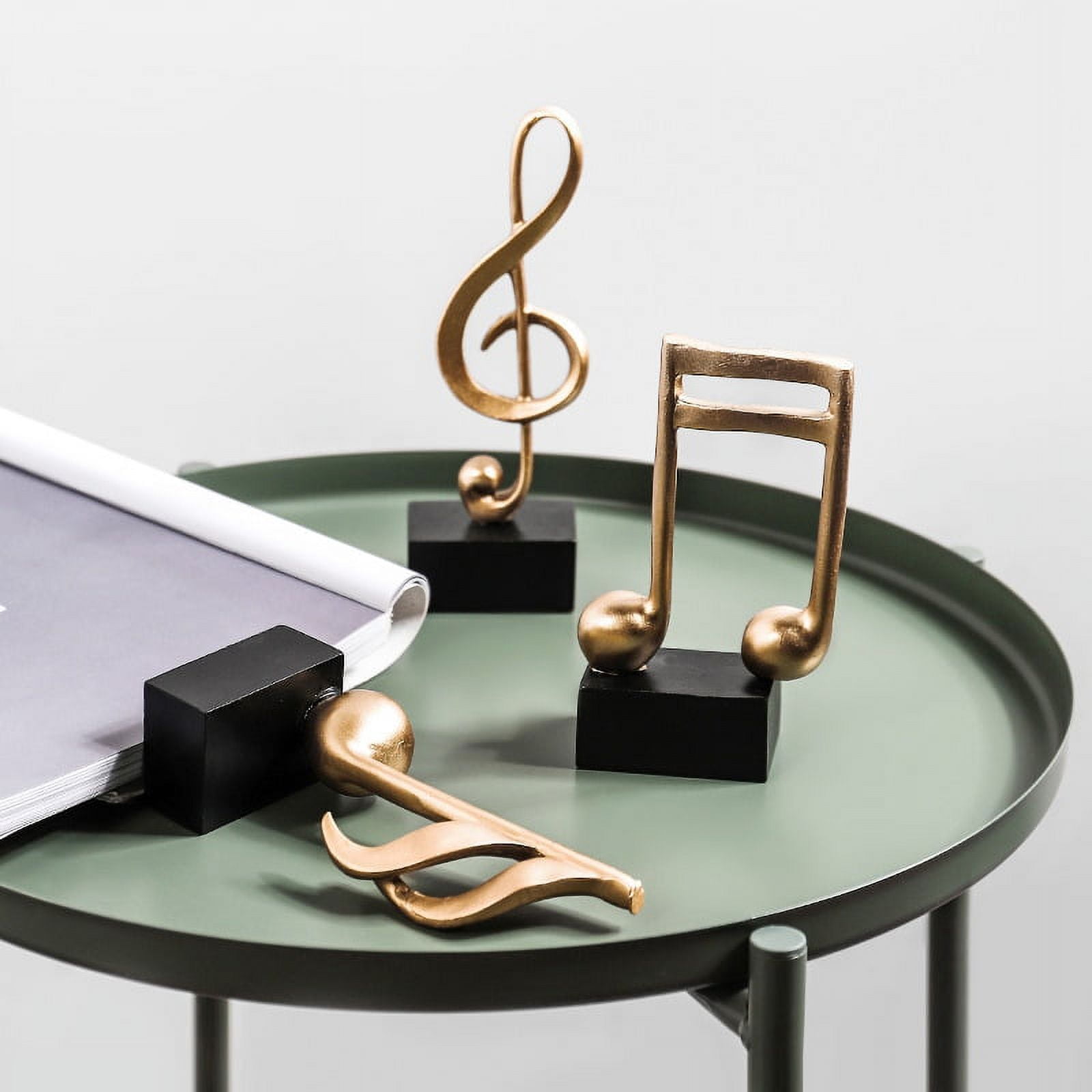 Resin Note Figurines Tabletop Musical Sculpture Statue Crafts ...