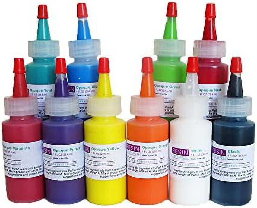 Resin Obsession Opaque Color Pigments - Complete Set Of 10 Colors ...
