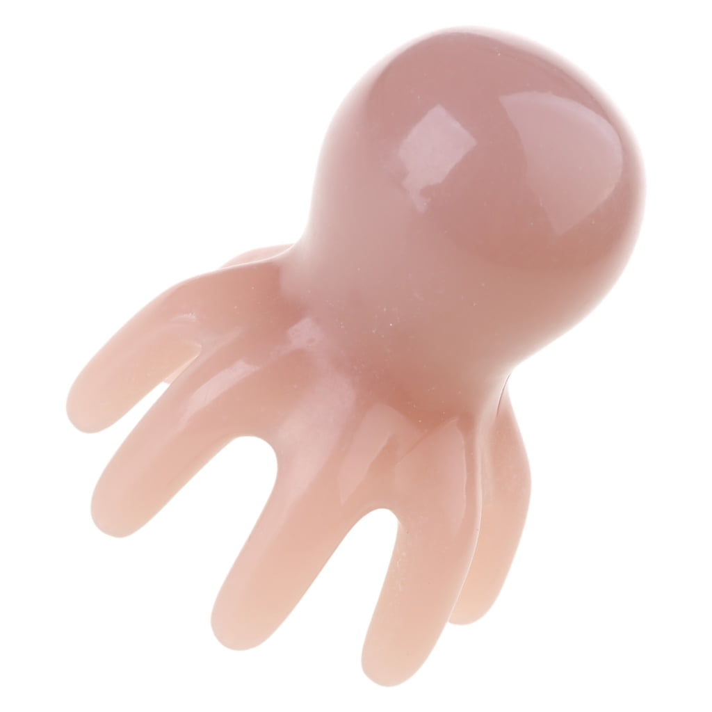 Resin Octopuses Head Massager Comb Meridian Points Scalp Massage Tools ...