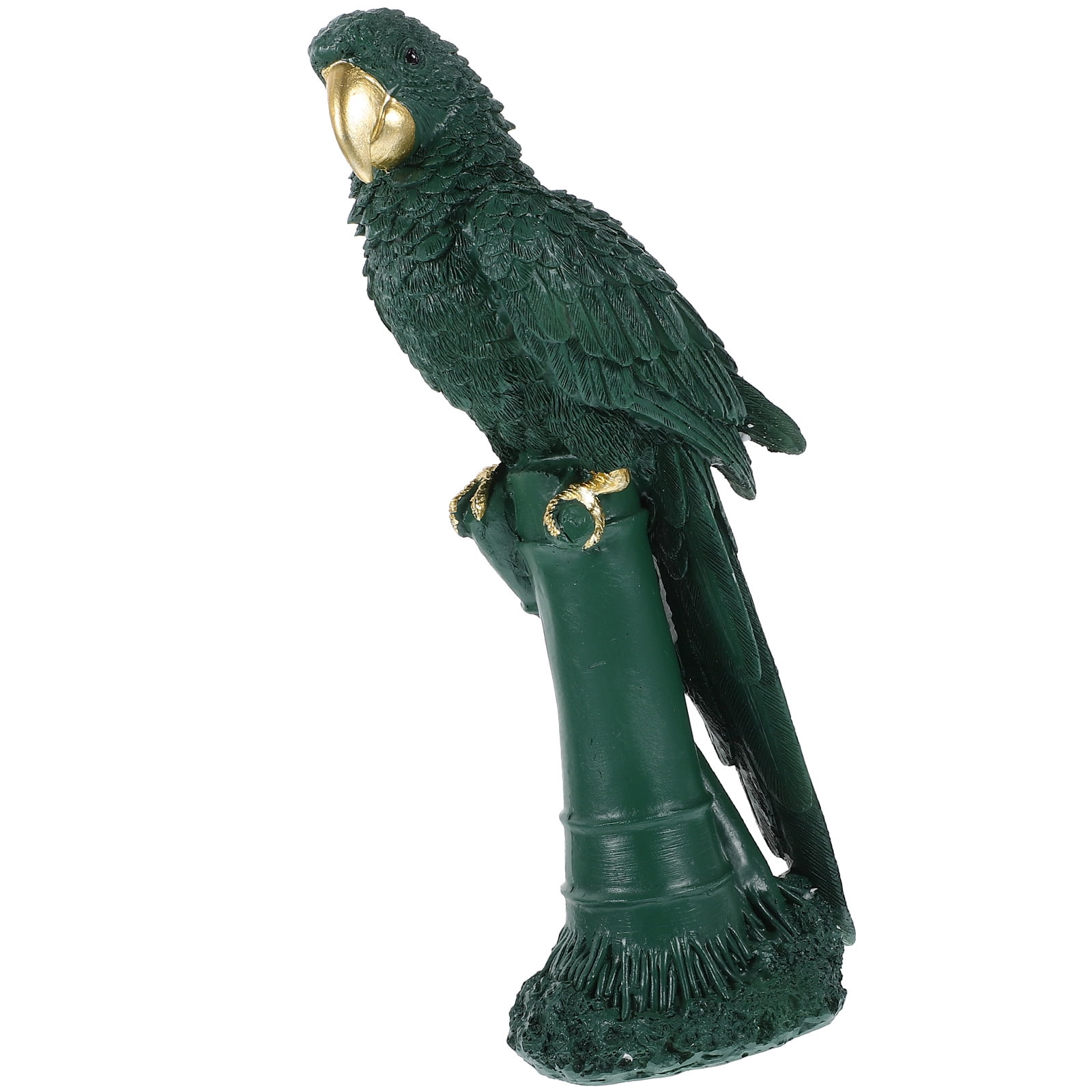 Resin Parrot Figurine Lifelike Parrot Ornament Simulated Parrot Model ...