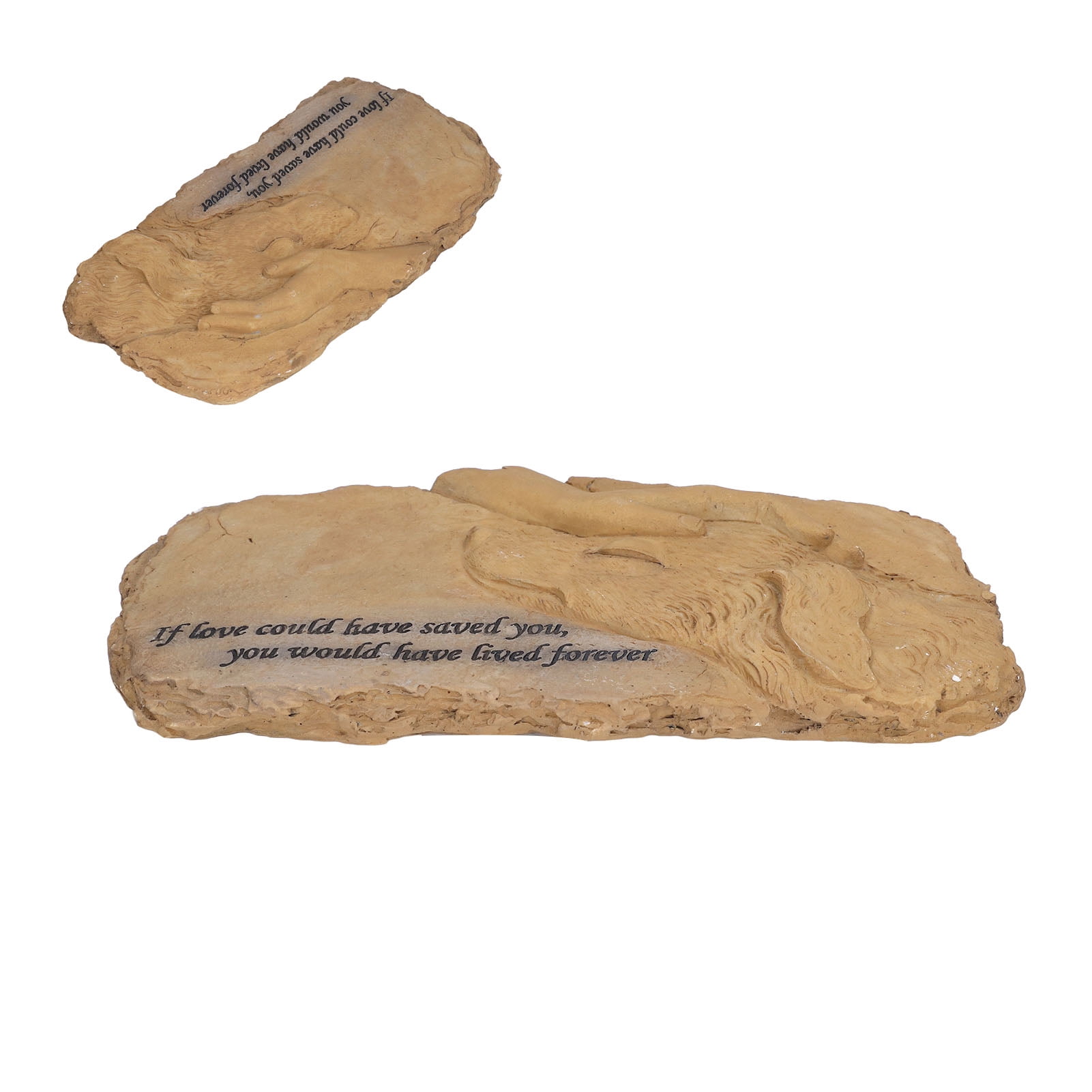 Resin Pet Memorial Stone For Lawn Garden Decoration Moss Color ...