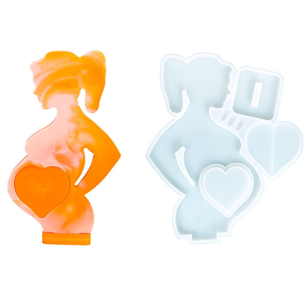 Resin Picture Frame Molds, Pregnant Mom Shape Silicone Epoxy Molds for ...