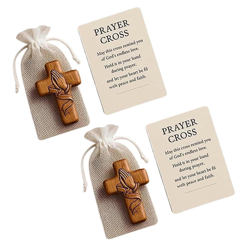 Resin Pocket-Sized Prayer Hands Cross for Comfort and Faith in Daily ...