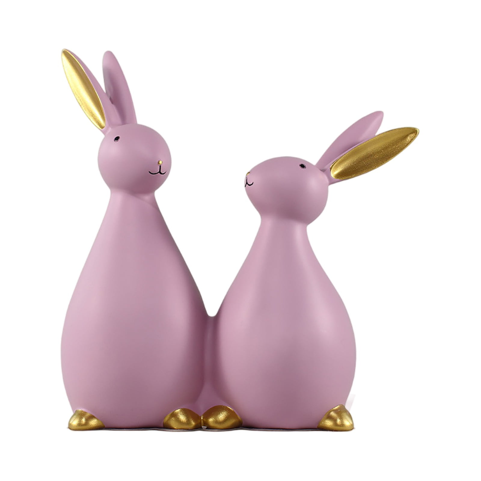 Resin Rabbit Figurine Desk Decor Home Accent - Walmart.com