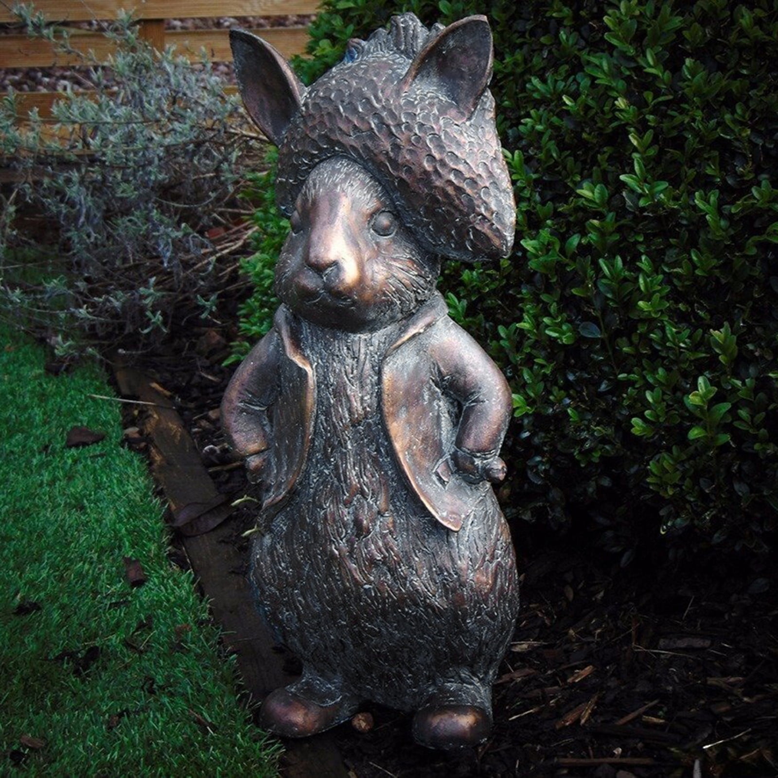 Resin Rabbit Outdoor Statues Ornament Decoration, Garden Sculpture ...