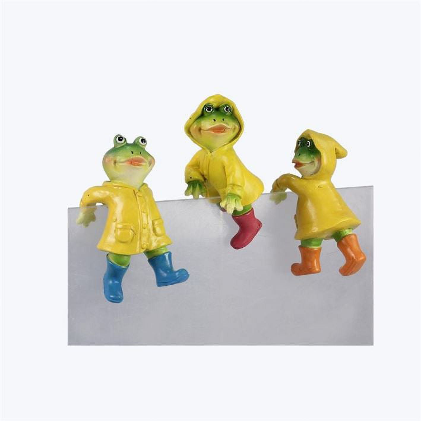 Resin Raincoat Frog 3 Assorted - Walmart.com
