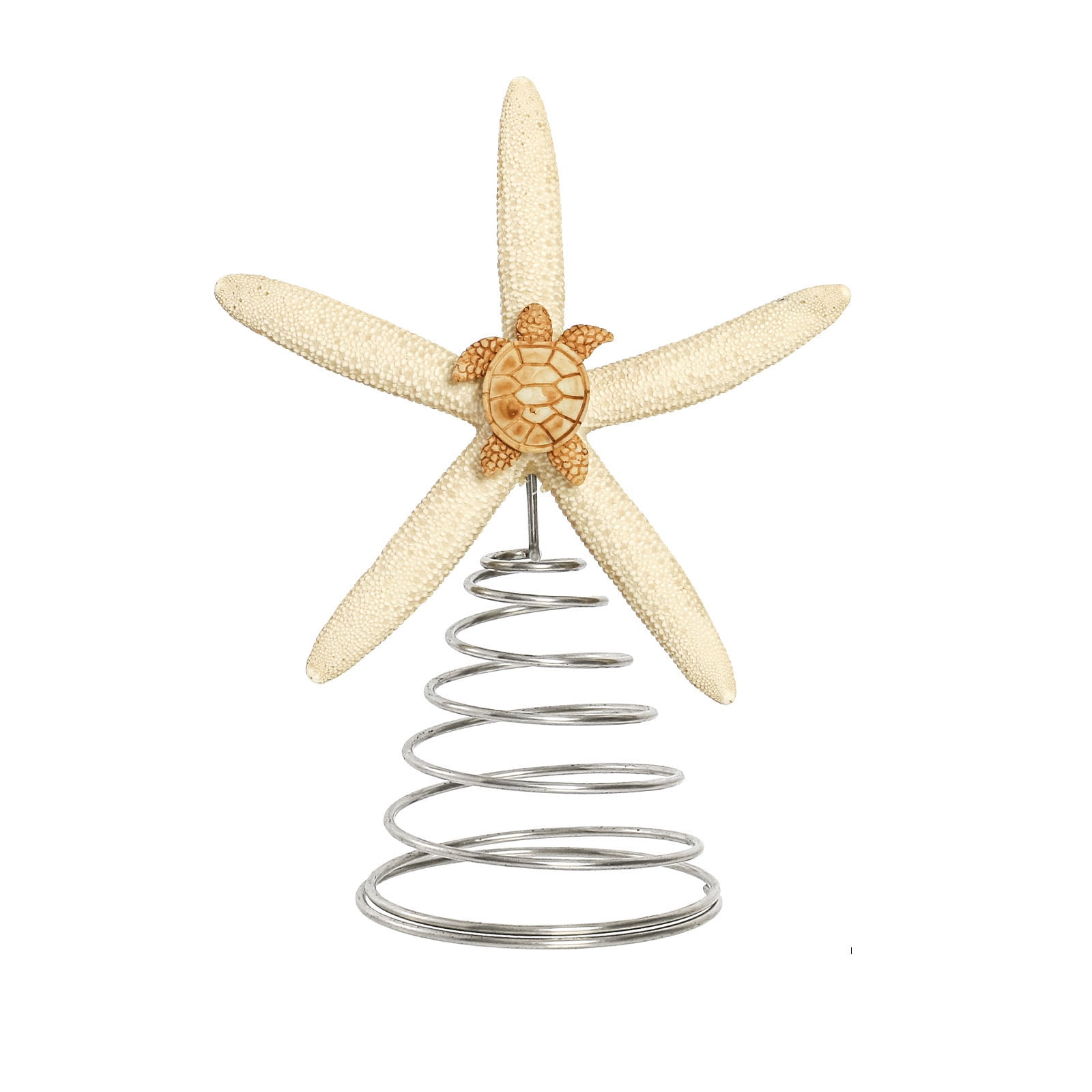 Resin Realistic Starfish Ornament Tree Top Ornament With Wrought Iron ...