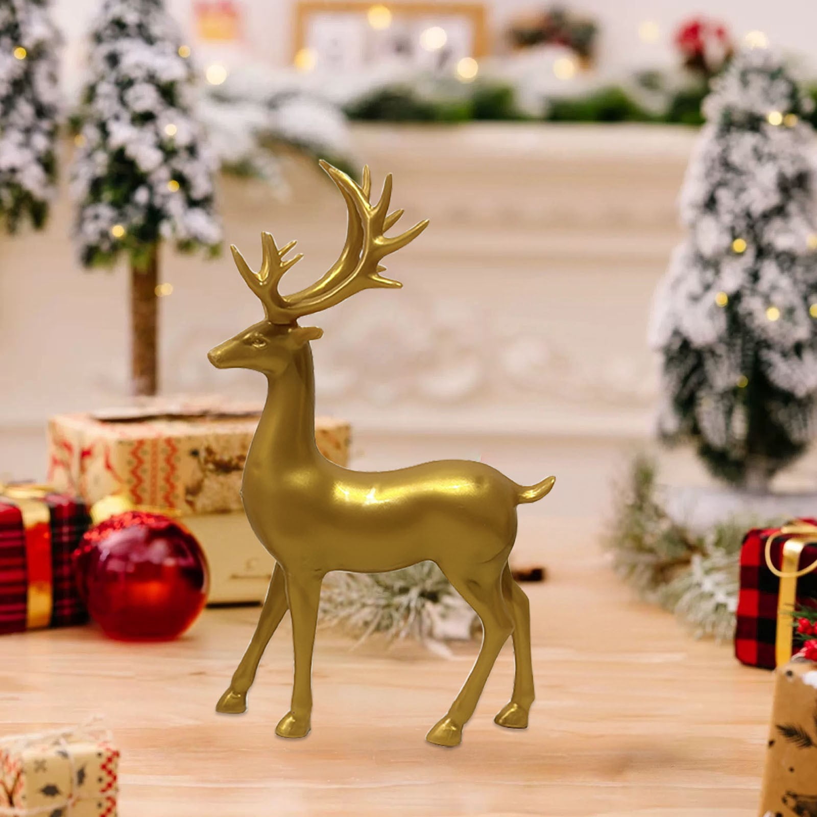 Resin Reindeer Decor Reindeer Figurine Reindeer Christmas Reindeer ...