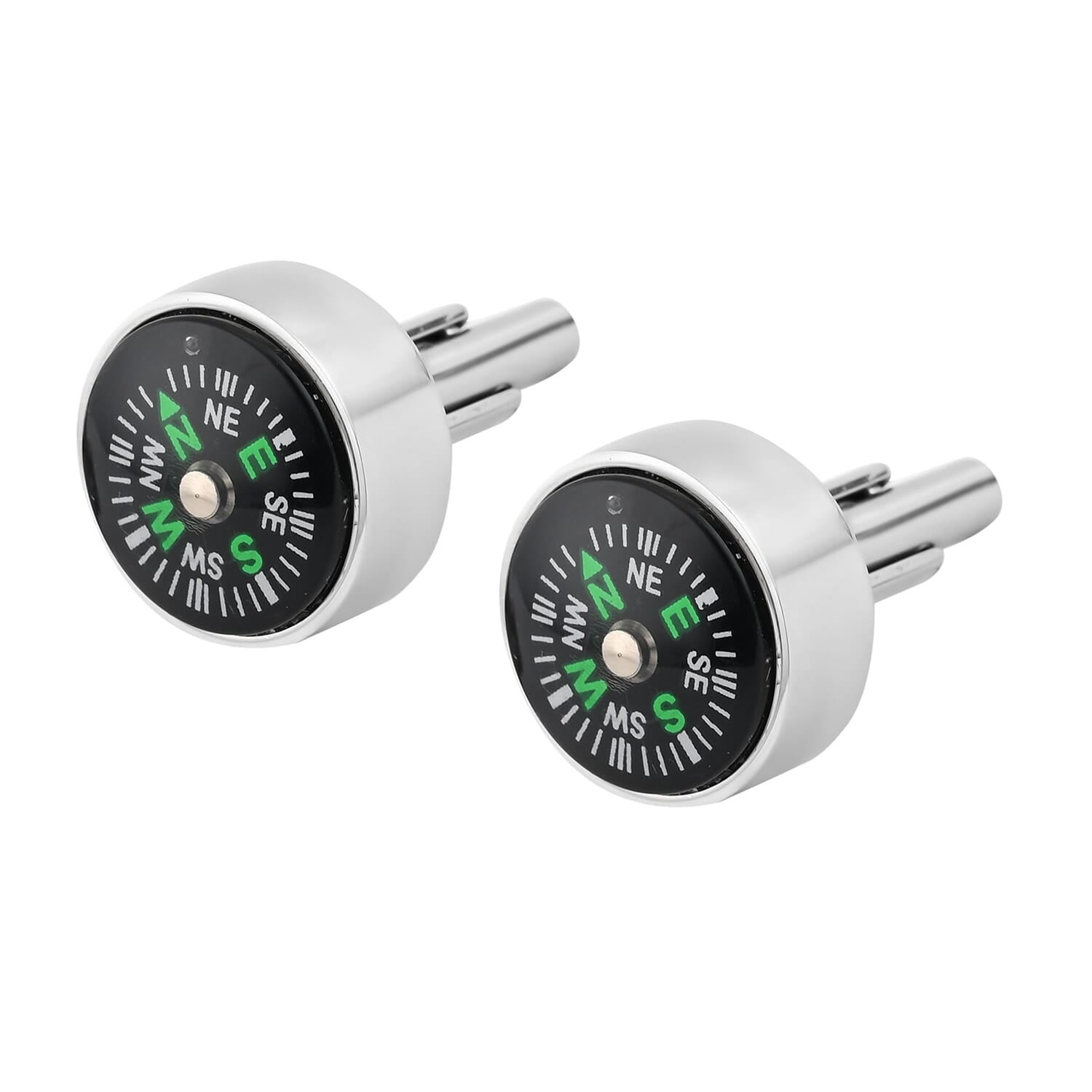 Stainless Steel Simulated Resin Compass Shape Cufflink Jewelry Gift for ...
