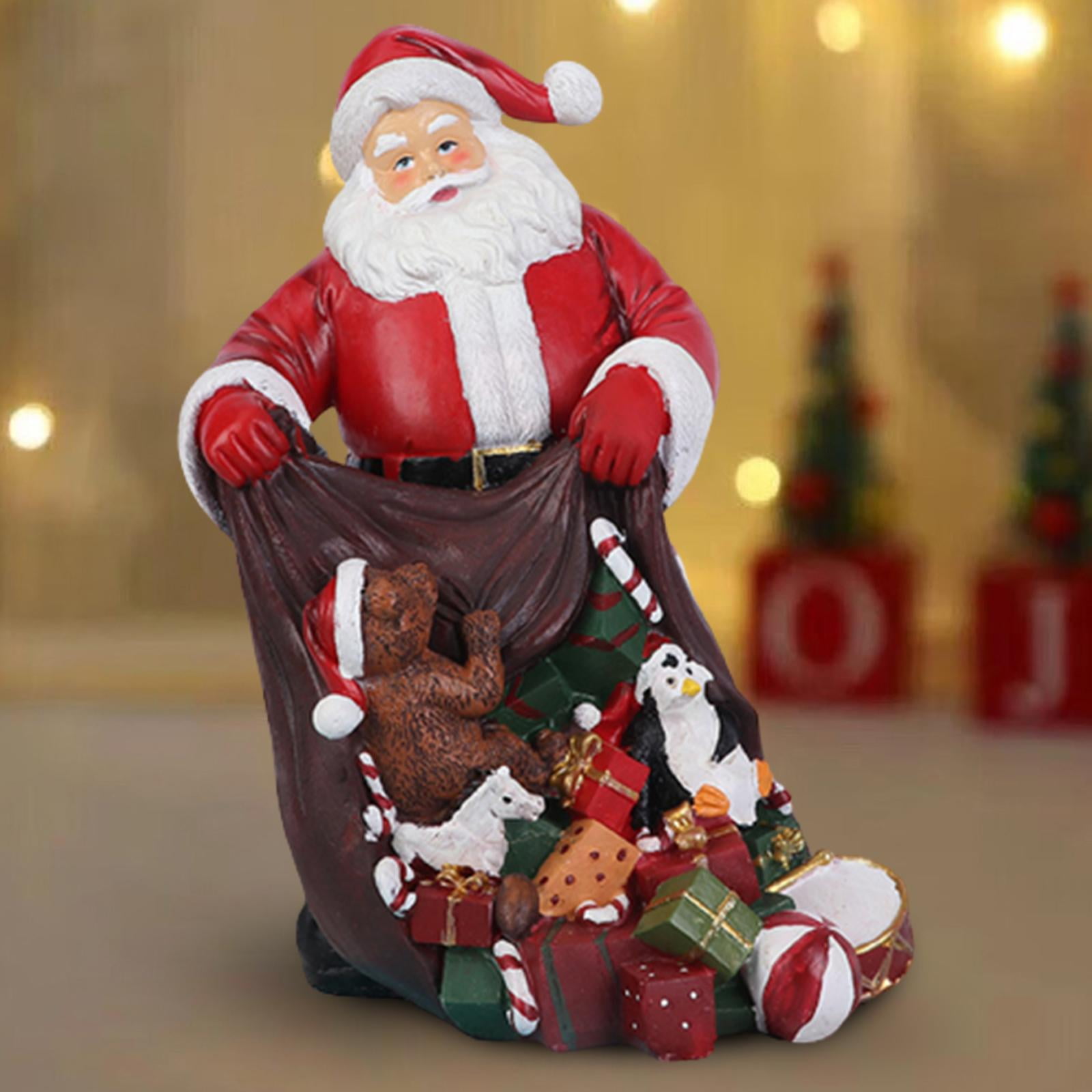 Resin Santa Claus Christmas Figurines Christmas Decoration for Desktop ...