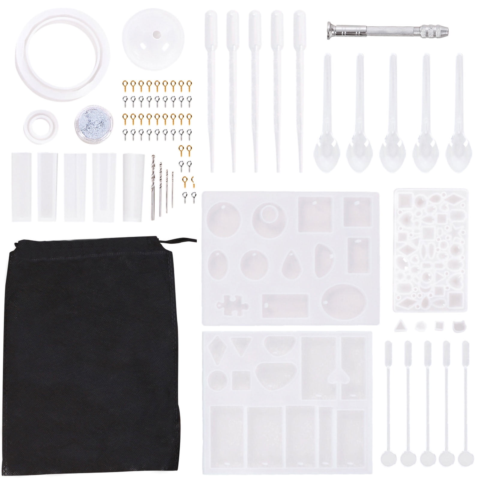 Resin Scale Jewellery DIY Silicone Craft Crystal Resin Molds Kit ...