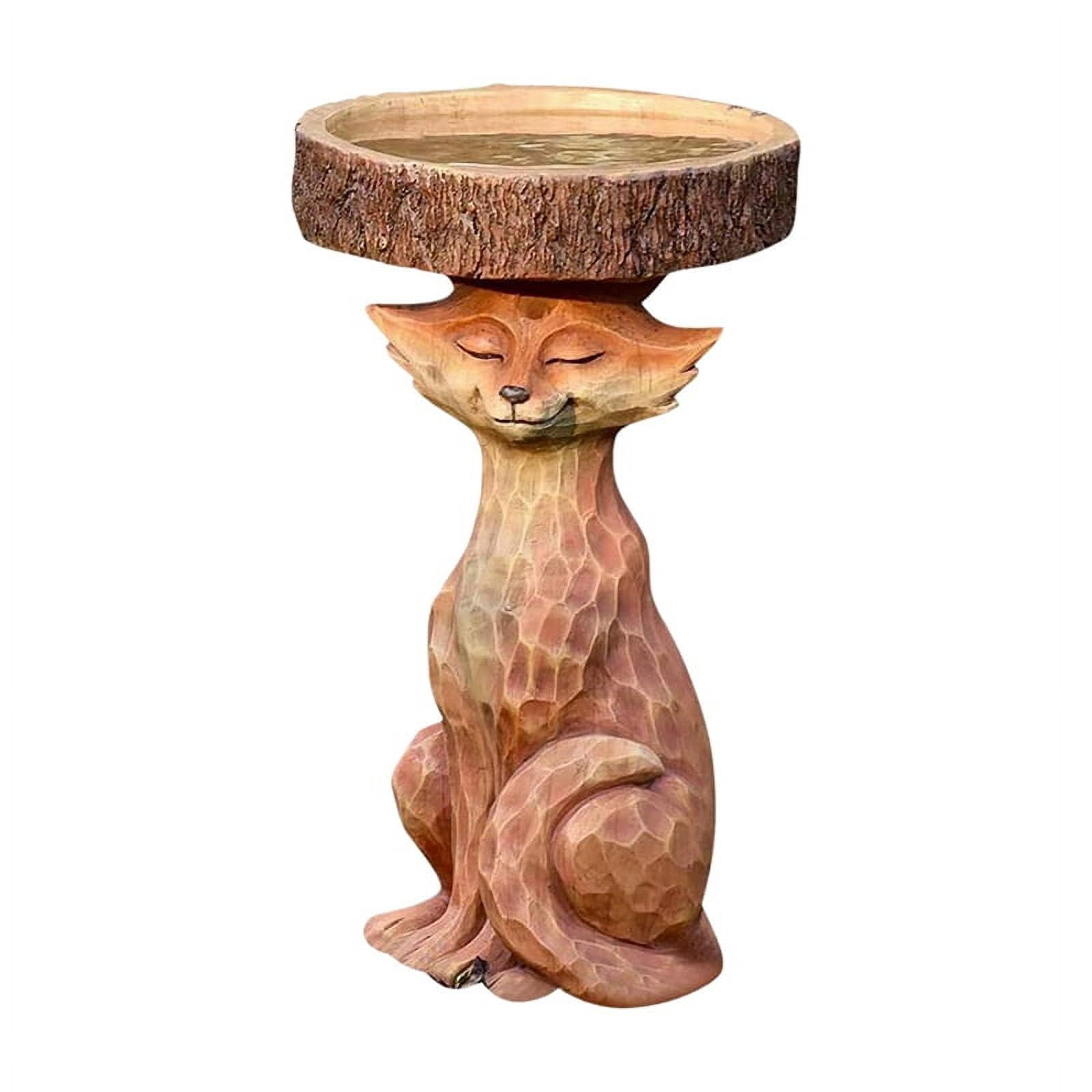 Resin Sculpture Bird Feeders, Carved Resin Bird Bath,Outdoor Home ...