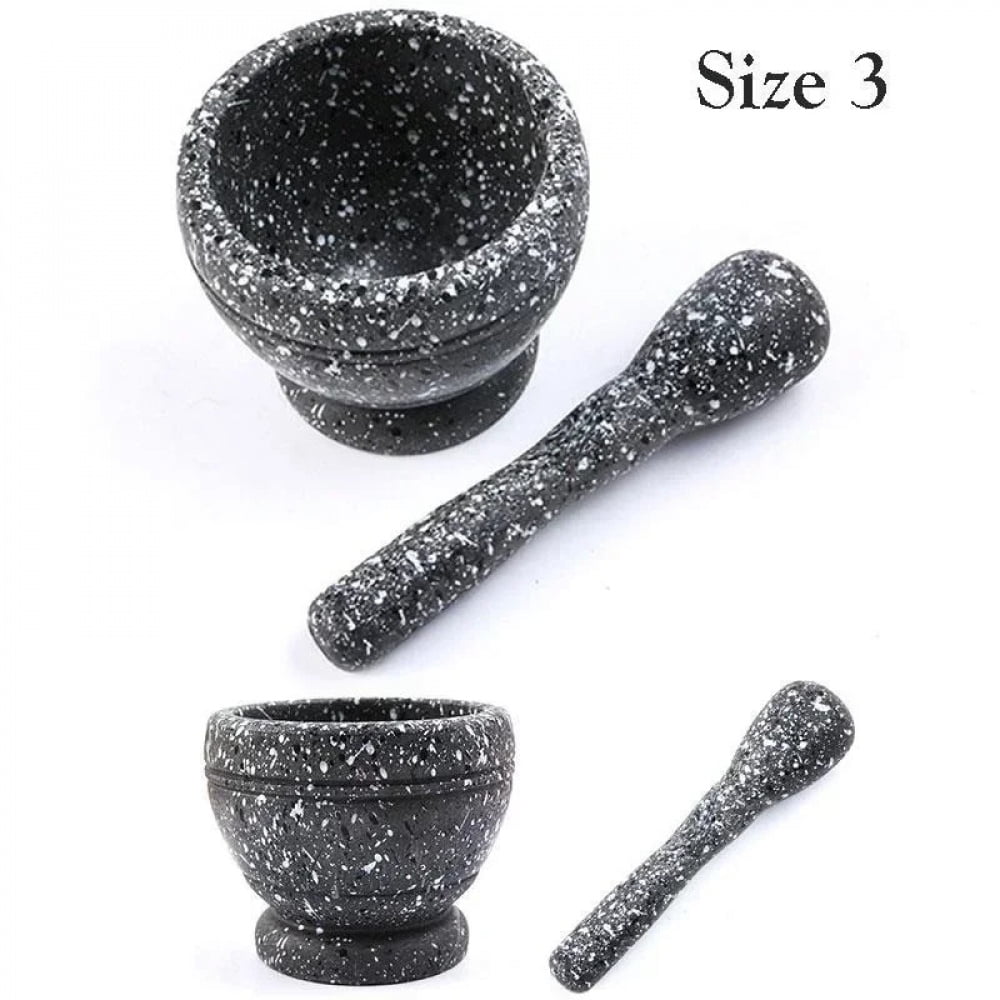 Resin Setmortar and Pestle Garlic Herb Spice Mixing Grinding Crusher ...