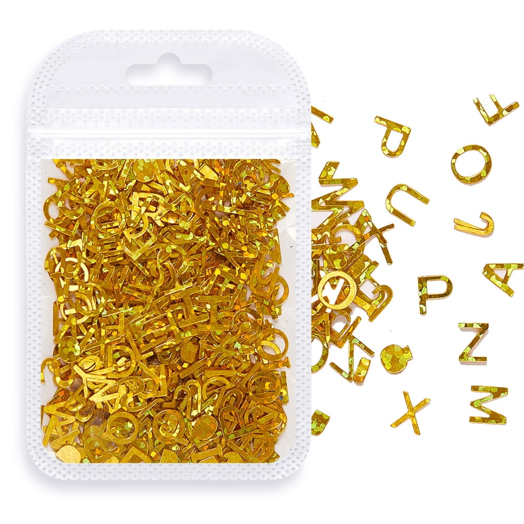 Resin Shaker Mold Fillers Alphabet Glitter Confetti Resin FilleNails ...