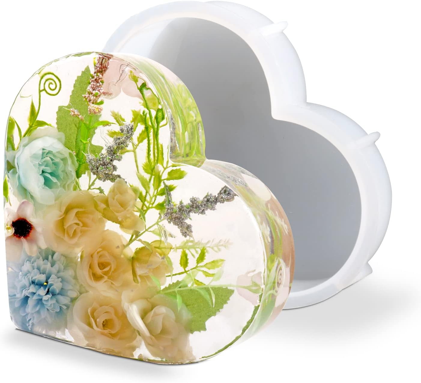 Resin Silicone Molds Large, Heart Shaped Resin Molds Silicone, Large ...