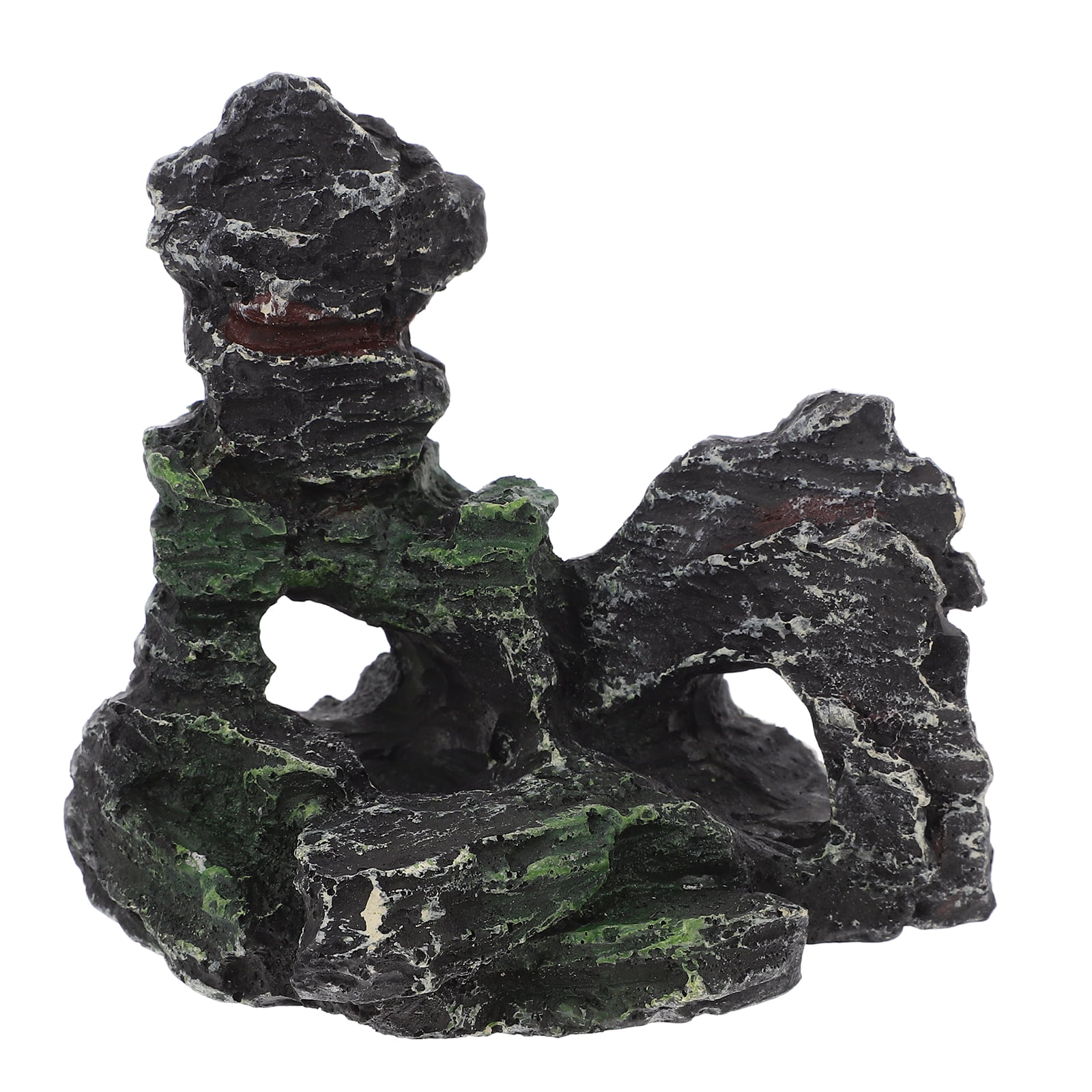 Multi-Colored Resin Rock Cave Landscape for Aquarium Decoration Durable ...