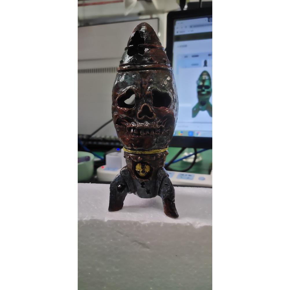 Resin Skeleton Bomb Decoration Small Nuclear Warhead with Graffiti and ...