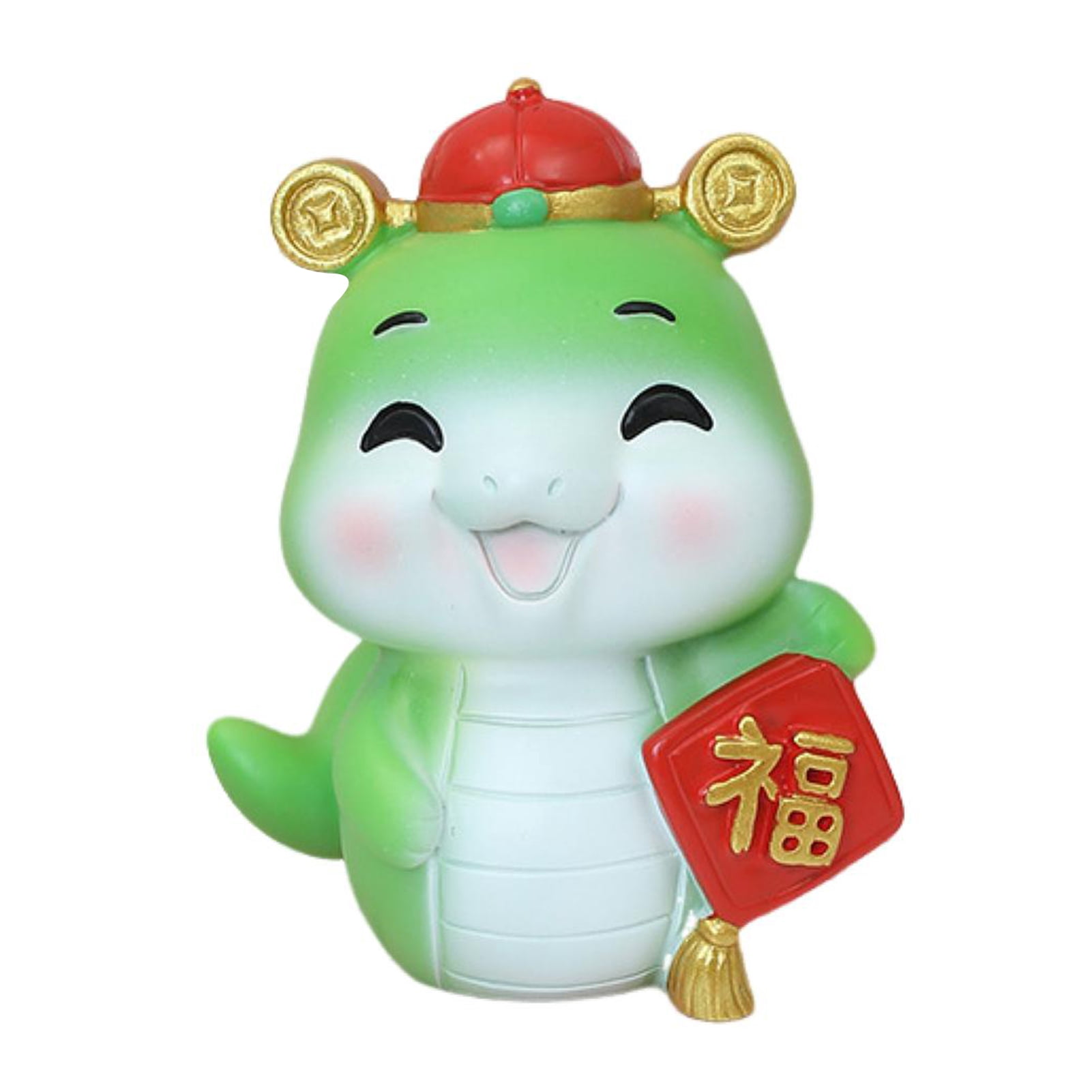 Resin Snake Figurine Chinese Zodiac Snake Figurine Resin Hand-painted ...