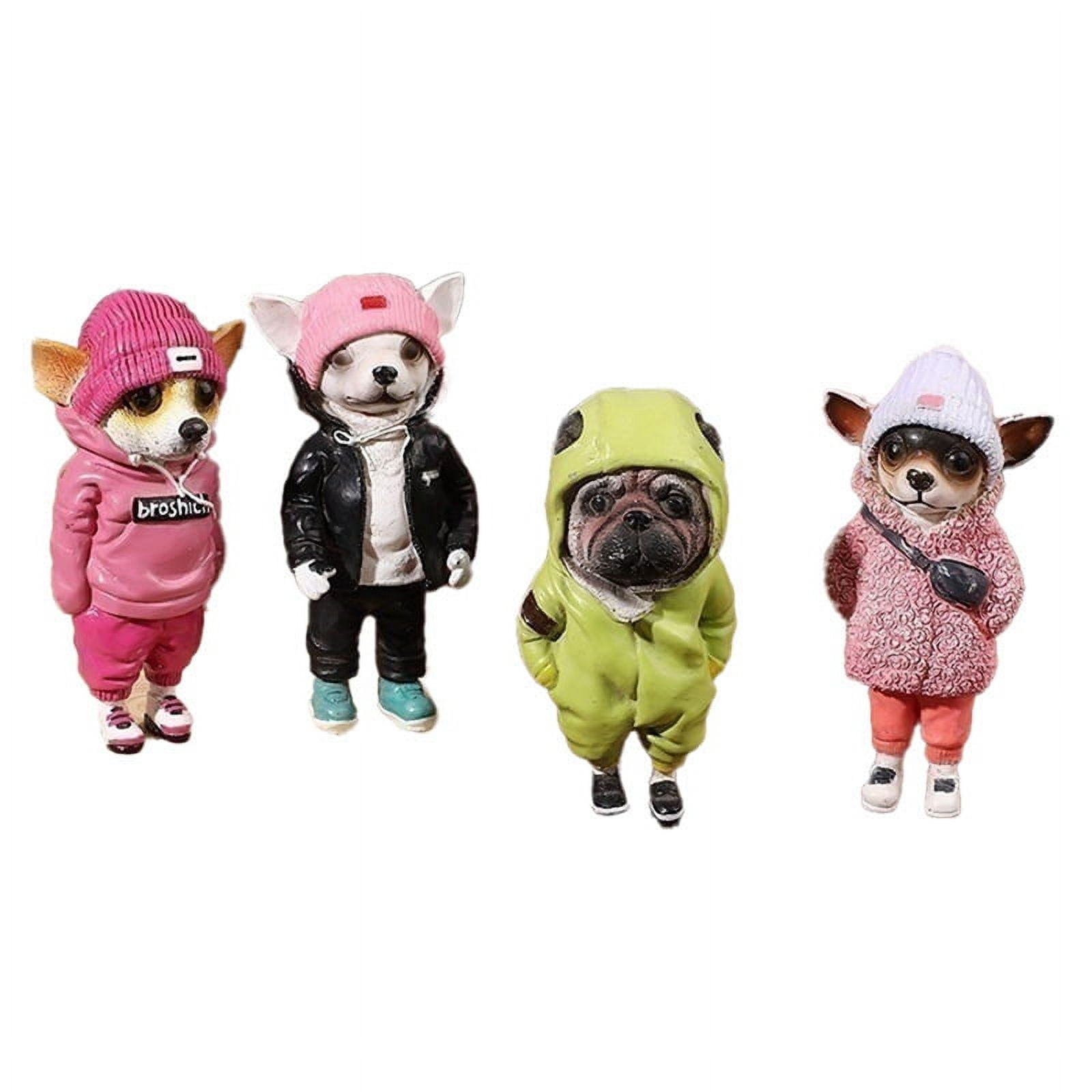 Resin Standing Dog Statue Personification Chihuahua SharPei Dog ...