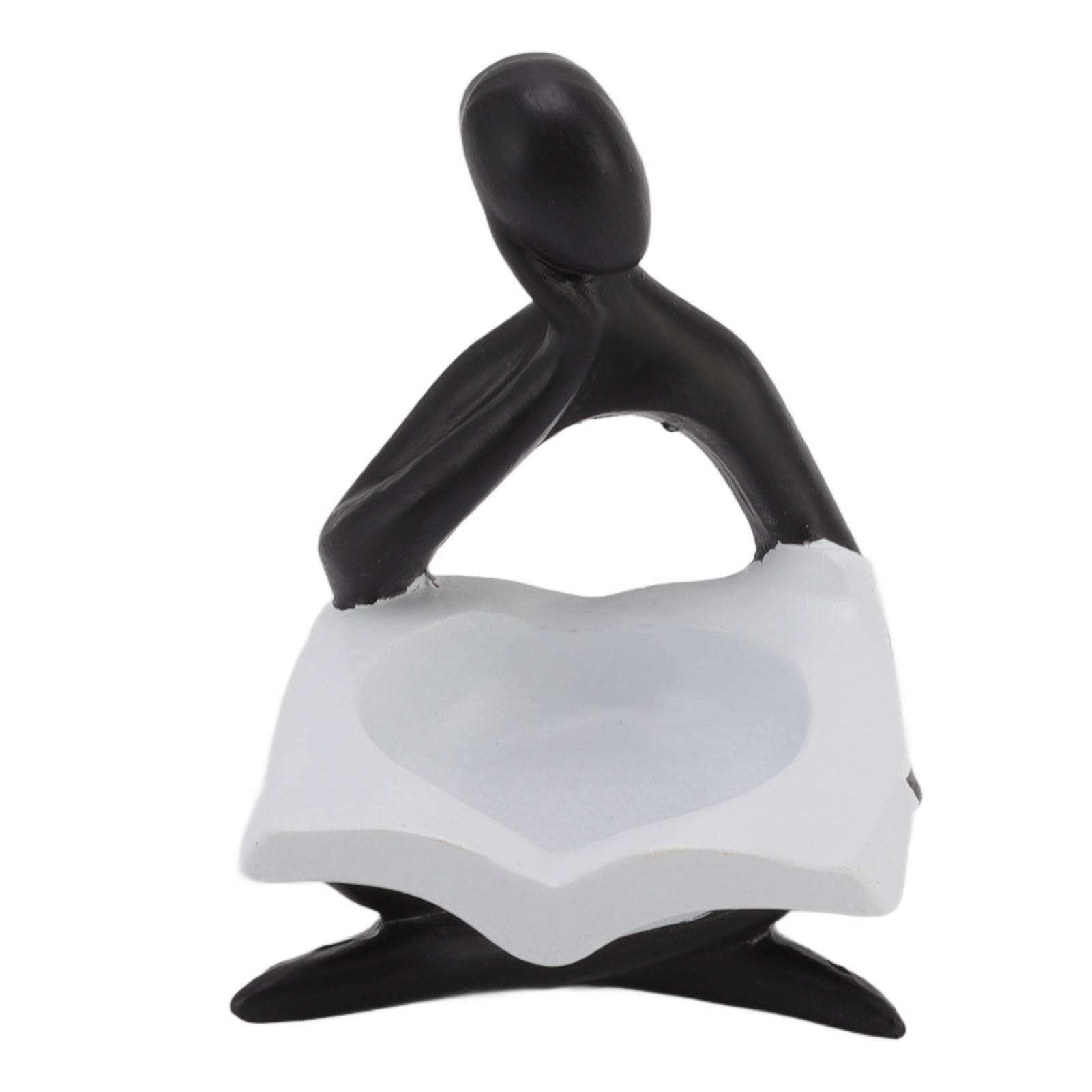 Resin Statue Candle Cup Holder, Bookshelf Sculpture Candlestick Thinker Sculpture for Home ...