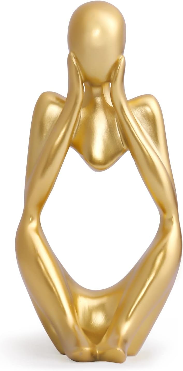 Resin Statue Thinker Style Decoration Abstract Sculptures Collectible ...