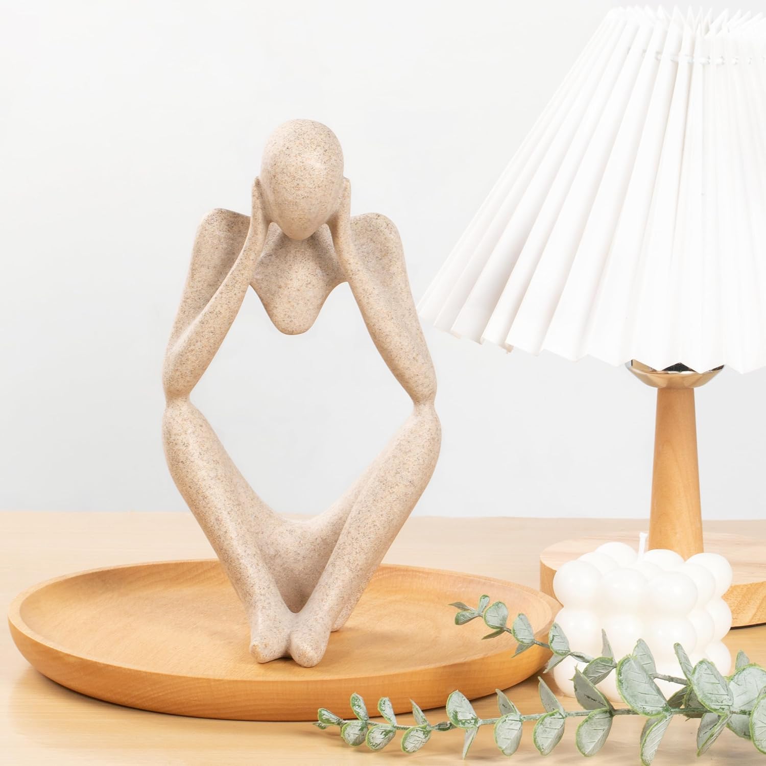 Resin Statue Thinker Style Decoration Abstract Sculptures Collectible ...