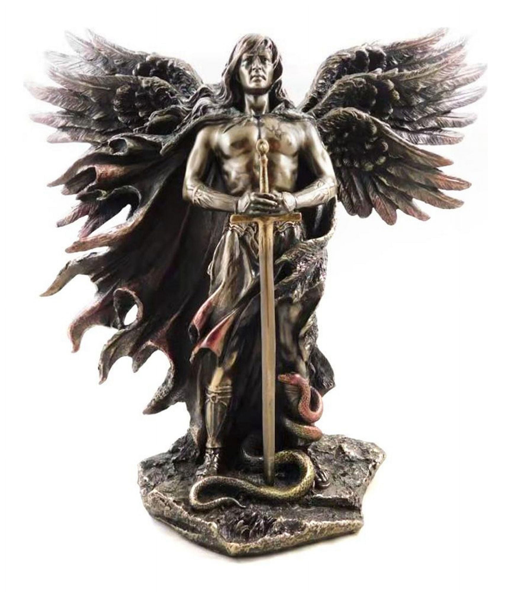 Resin Statues: Bronzed Seraphim, Guardian Angel With - Walmart.com