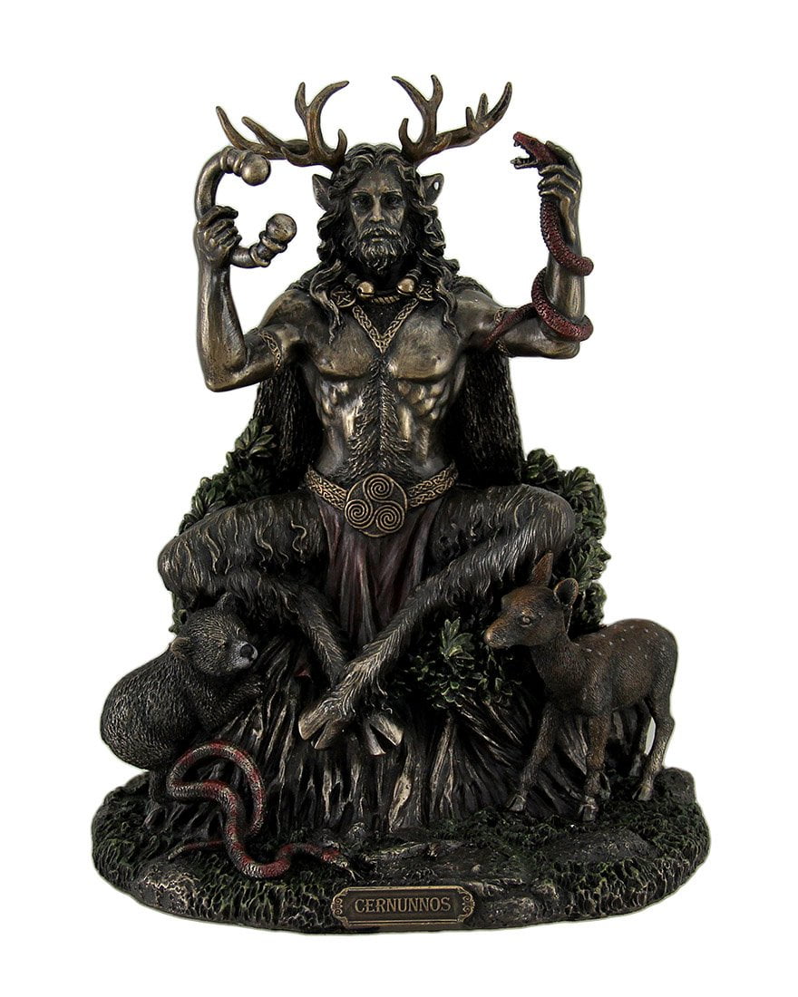 Free Shipping! Resin Statues Cernunnos Celtic Horned God Of Animals And ...