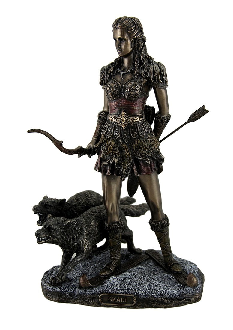 Resin Statues Skadi Norse Giantess Ski Goddess Of Winter And Mountains ...