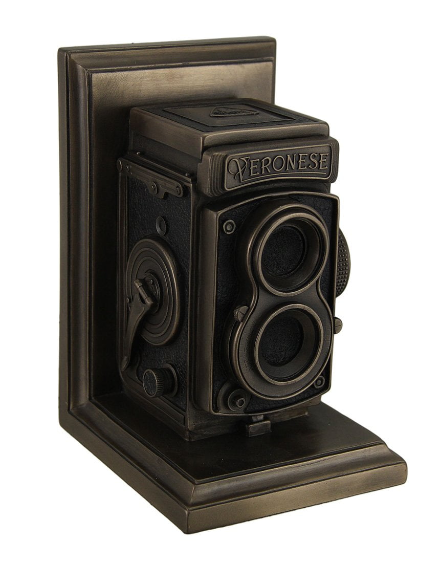 Resin Statues Vintage Tlr Camera Decorative Bronze Finish Single ...