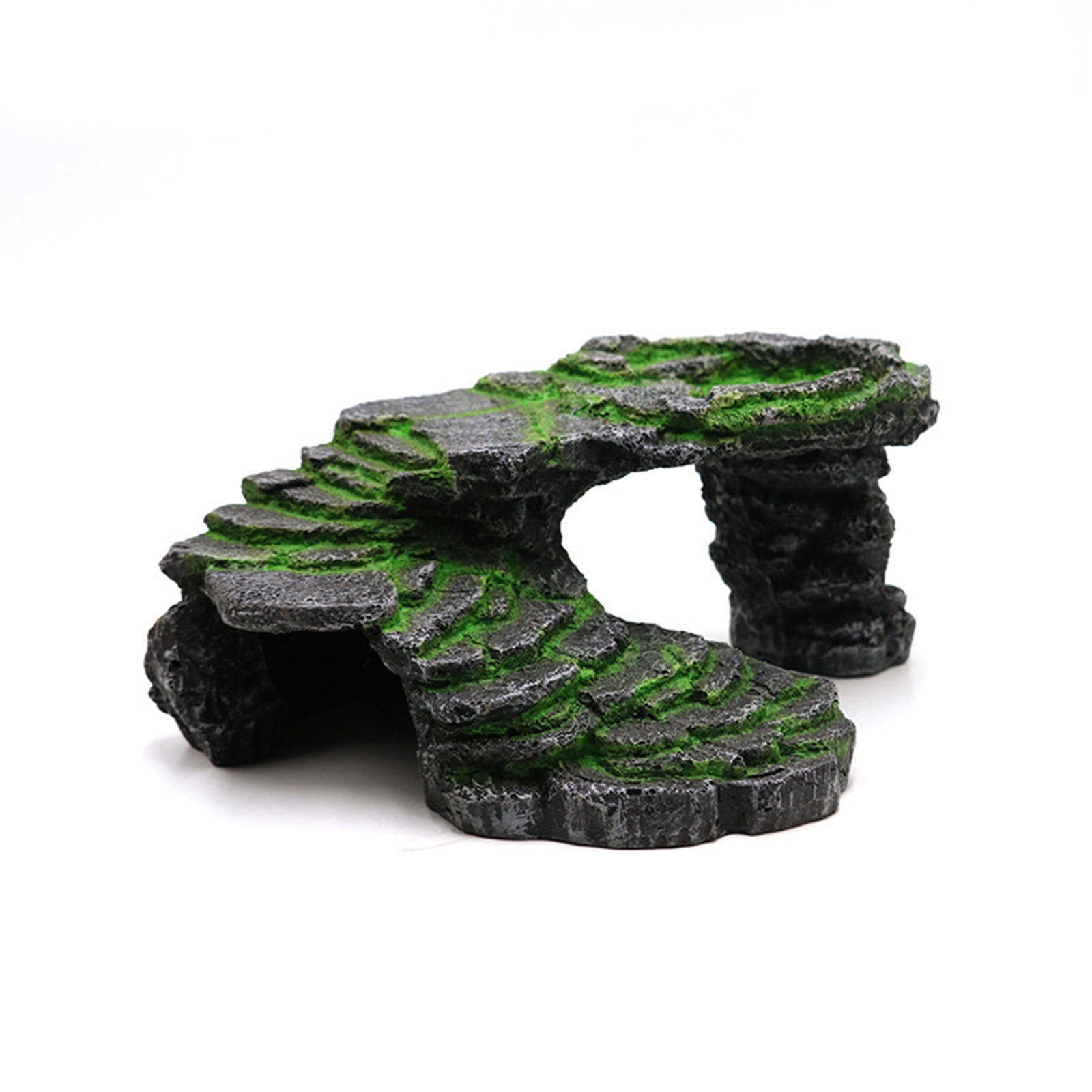 Resin Tortoises Cave Hide Basking Platform for Reptiles Climbing and ...