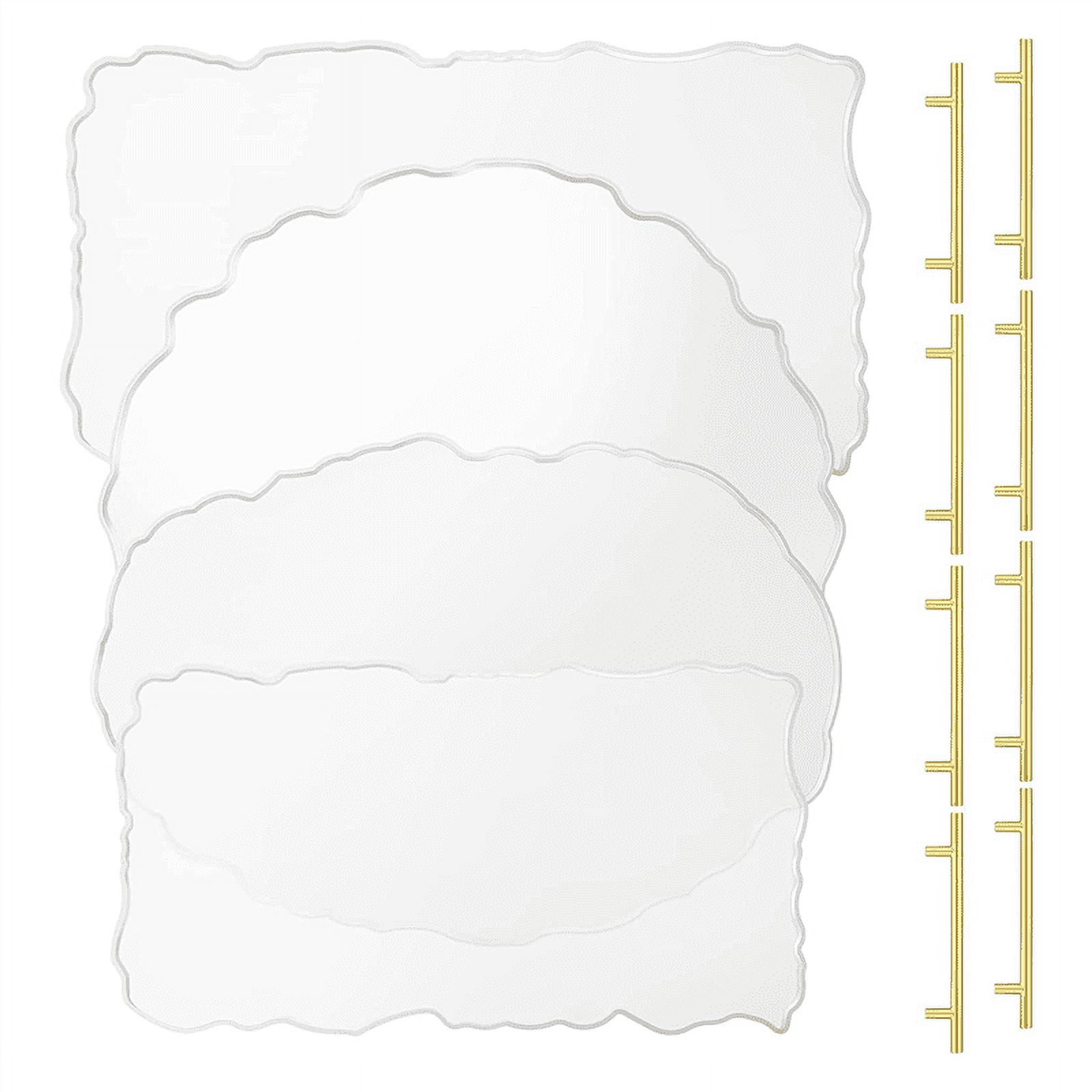 Resin Tray Molds Silicone Mold Irregular Casting Epoxy with Gold ...