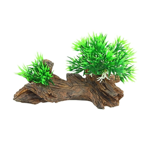 Resin Tree Root Ornament Water Grass Figurine for Aquascaping Fish ...
