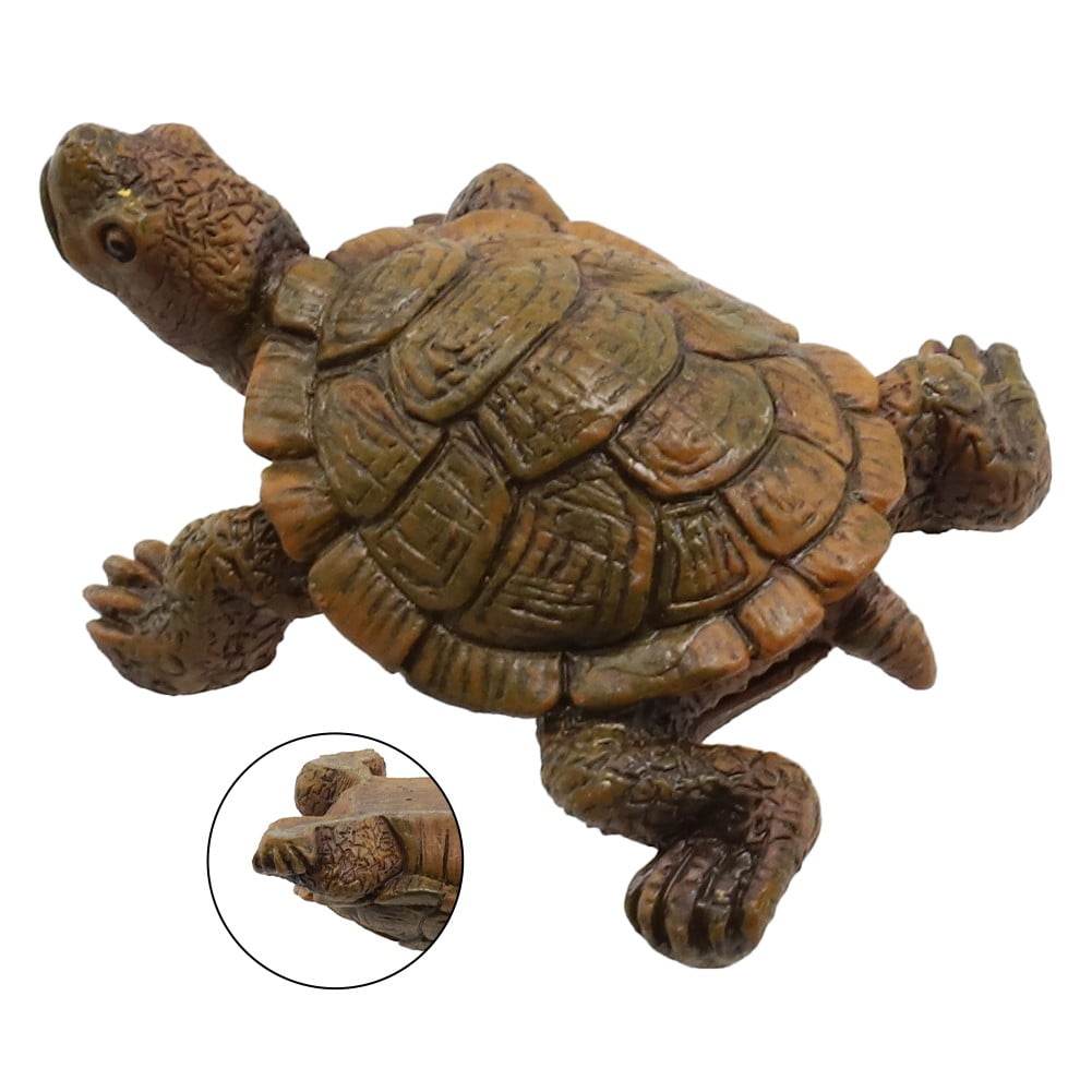 Resin Turtle Statue Garden Ornament - Outdoor Decorative Tortoise ...
