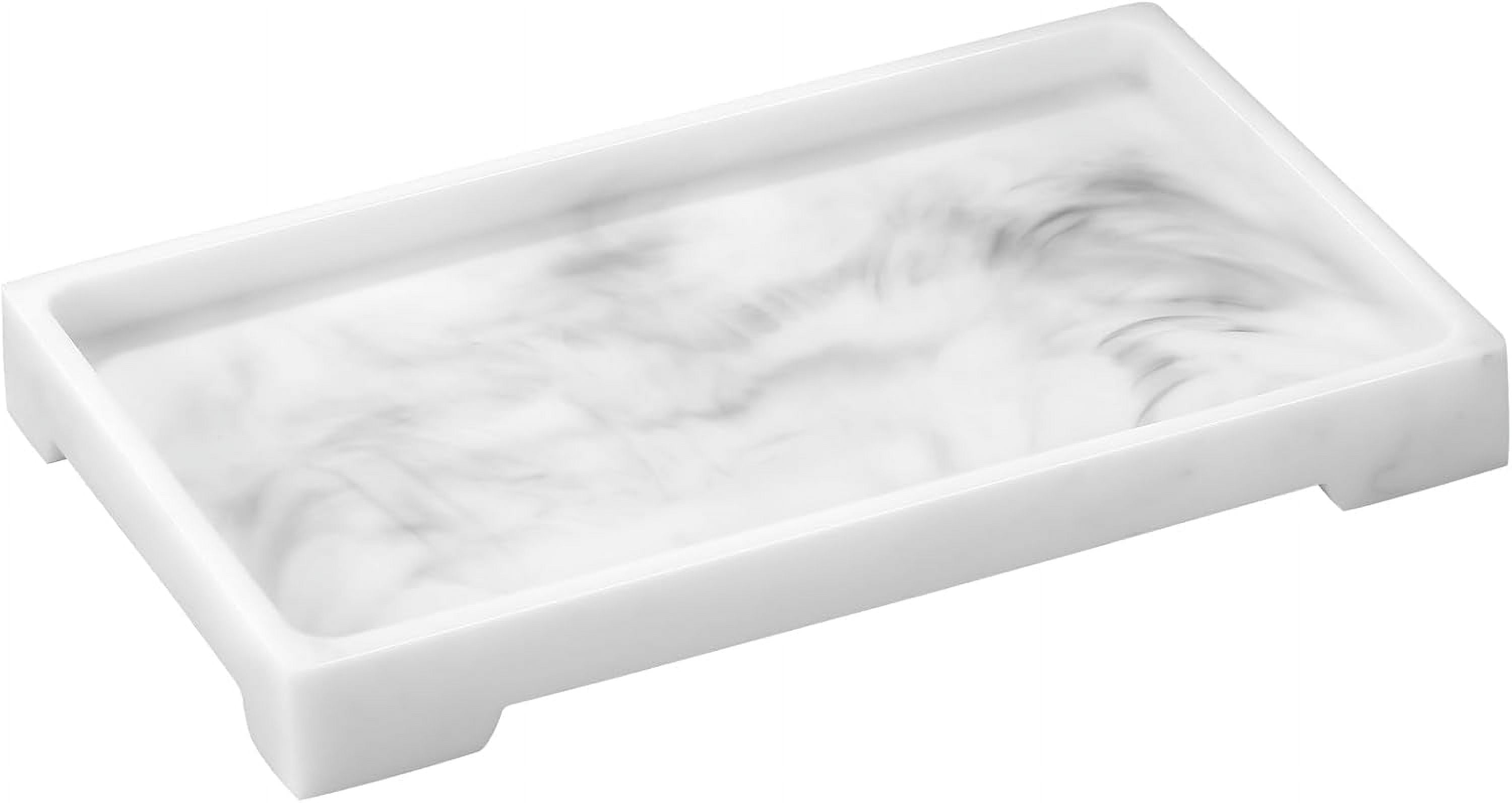 Resin Vanity Tray, Bathroom Toilet Tank Storage Tray, 9.6 x 6 inch ...