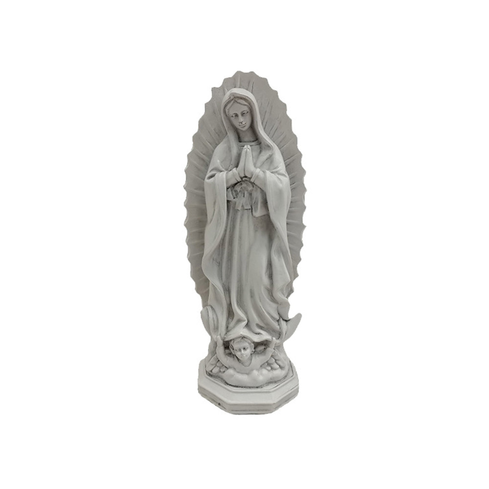 Resin Virgin Mary Statue Religious Decorative Desk Sculptures Ornament