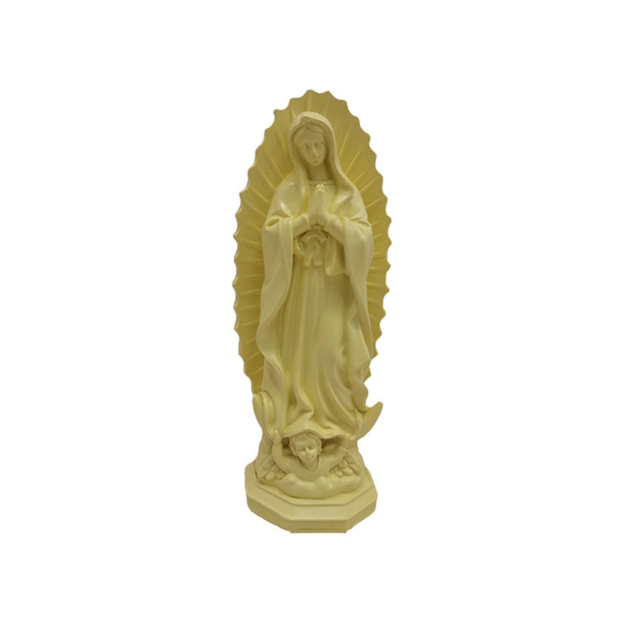 Resin Virgin Mary Statue Religious Decorative Desk Sculptures Ornament