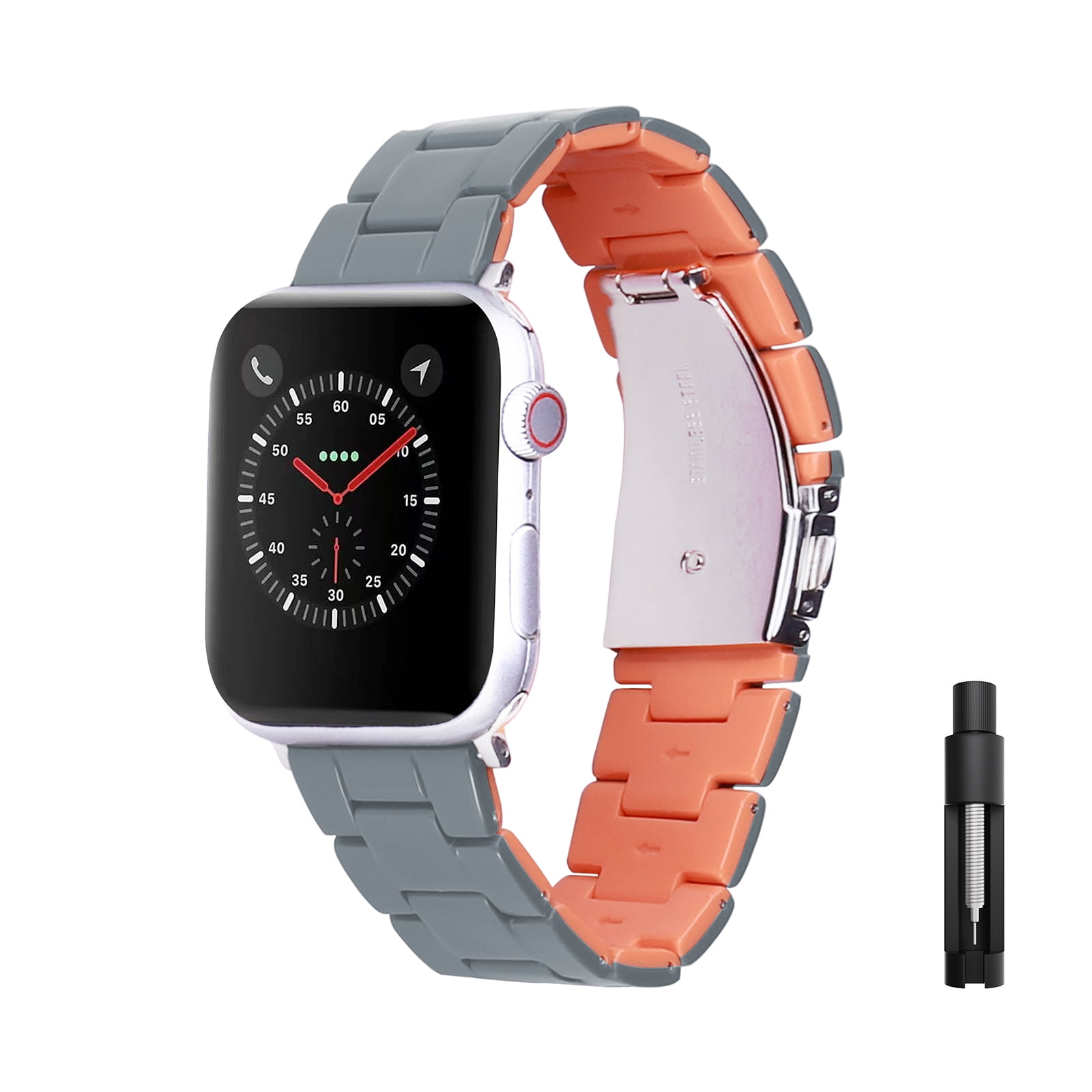 Resin Watch Band Compatible with Apple Watch band 38mm 40mm 41mm Thin ...
