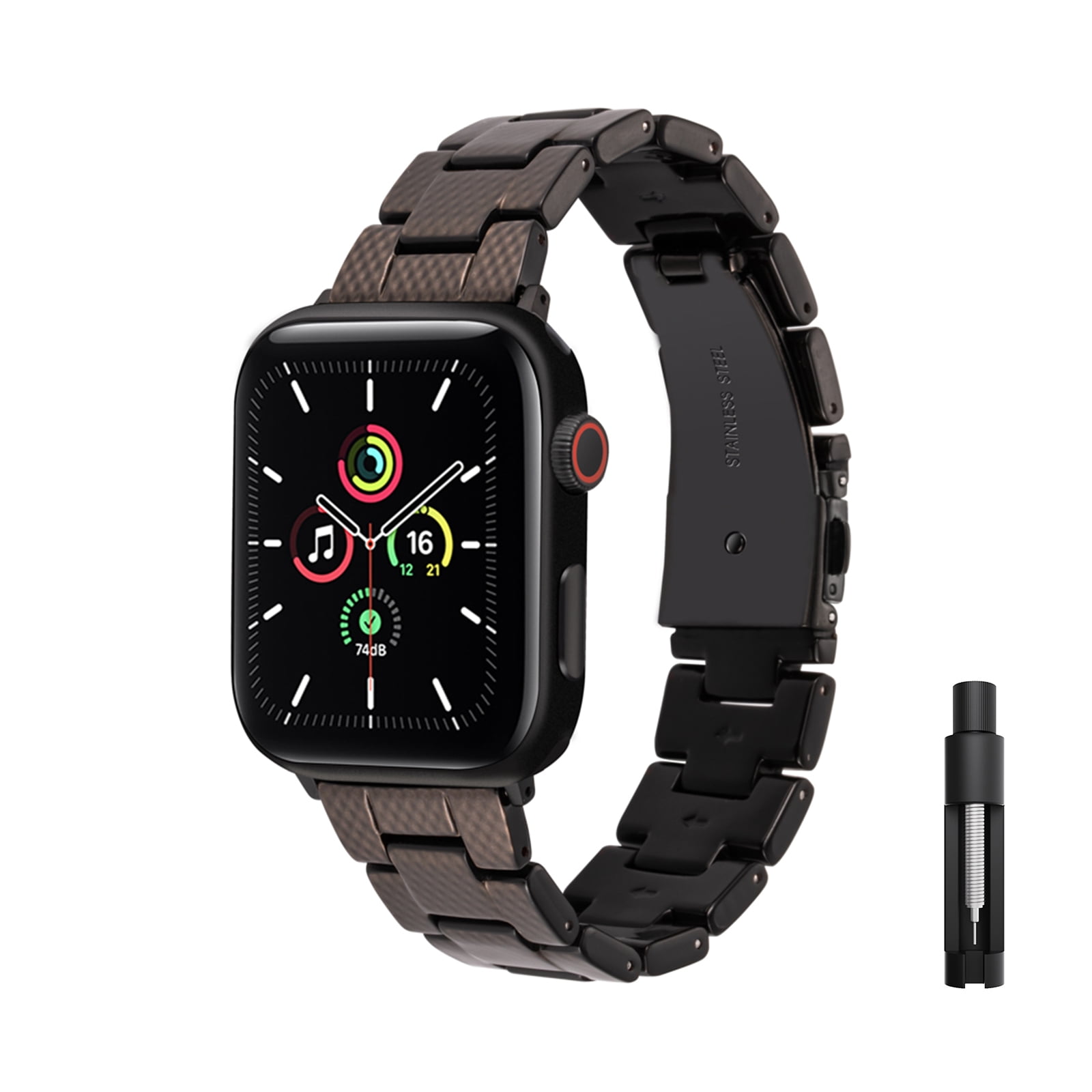 Resin Watch Band Compatible with Apple Watch band 38mm 40mm 41mm Thin ...