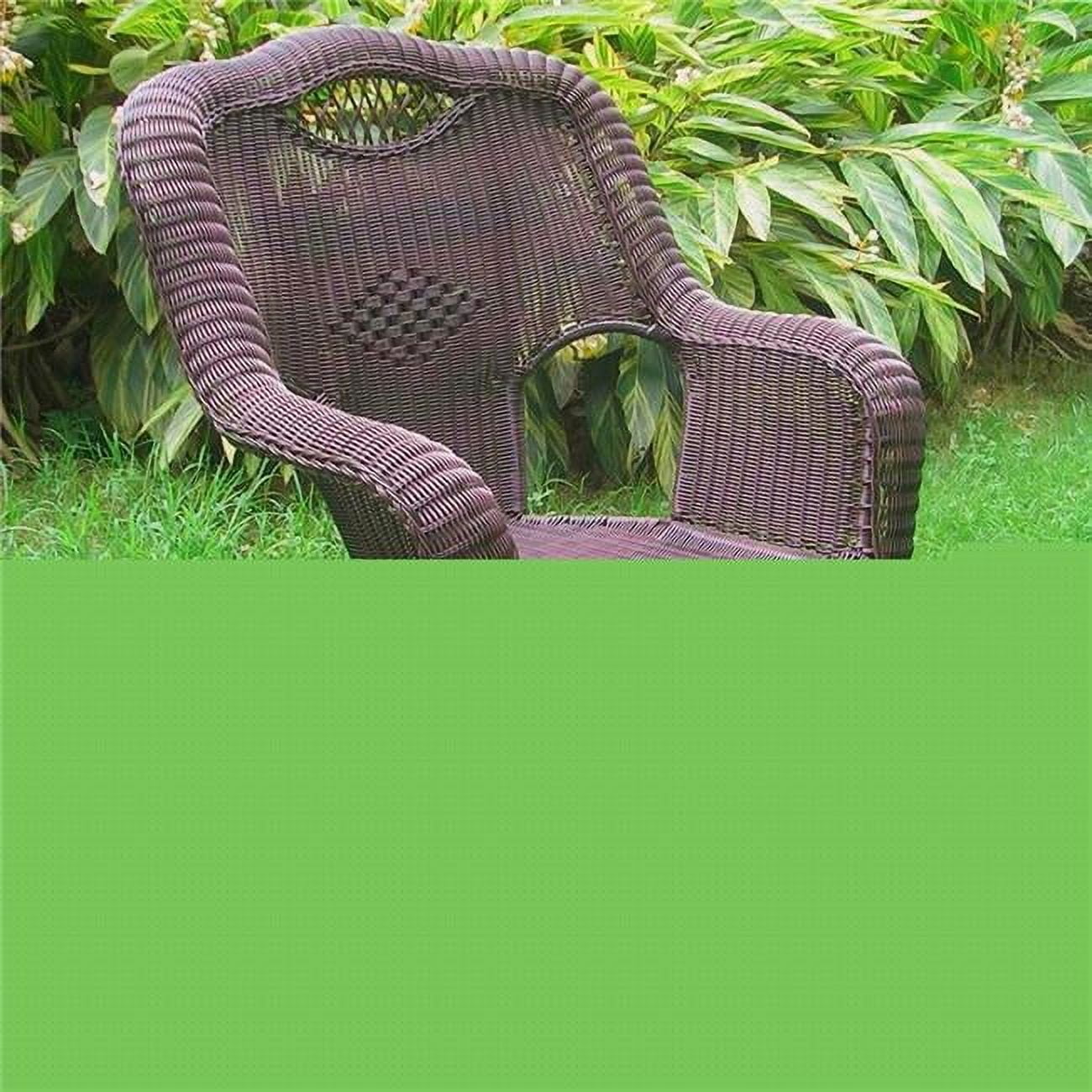 Resin Wicker Indoor & Outdoor Rocker, Mocha - Walmart.com