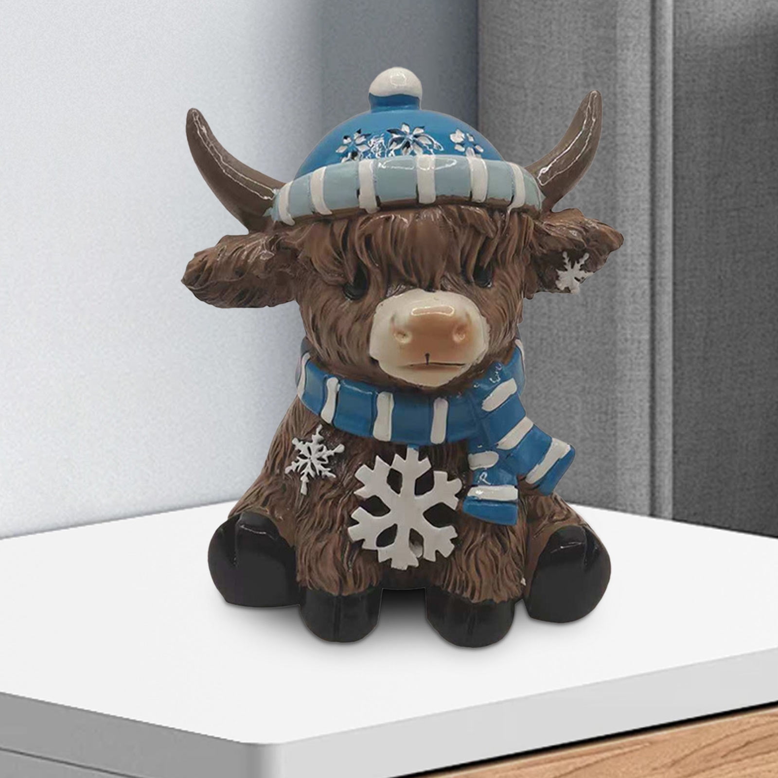 Resin Yak Statue for Home Decor, Garden Ornament, Unique Animal ...