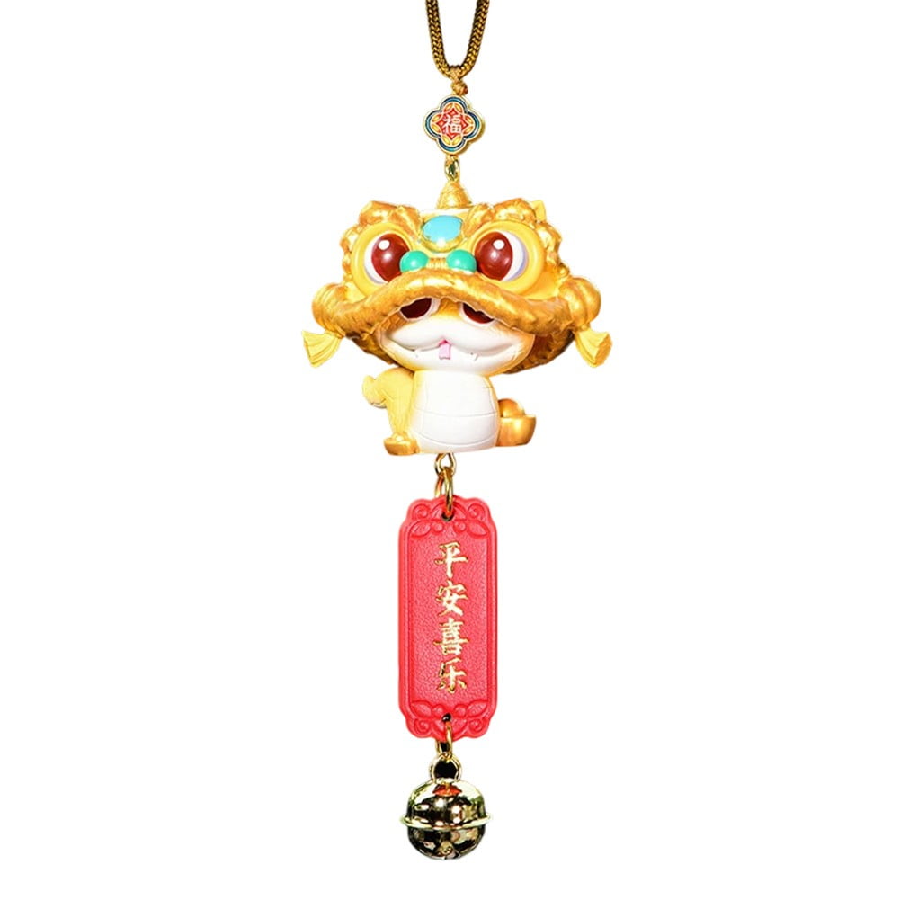 Resin Year Of The Snake Blessing Mascot Pendant Car Decoration New Year ...