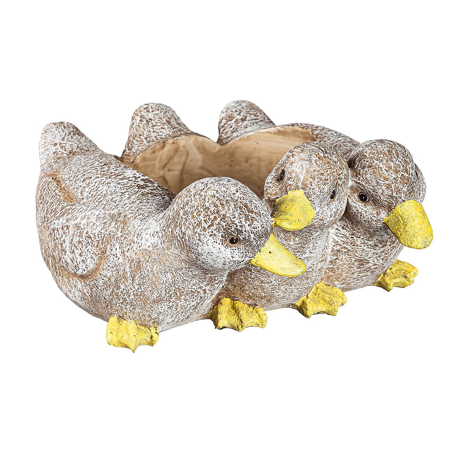 Evergreen Outdoor Resin Planter, Ducks Design for Garden Decor ...