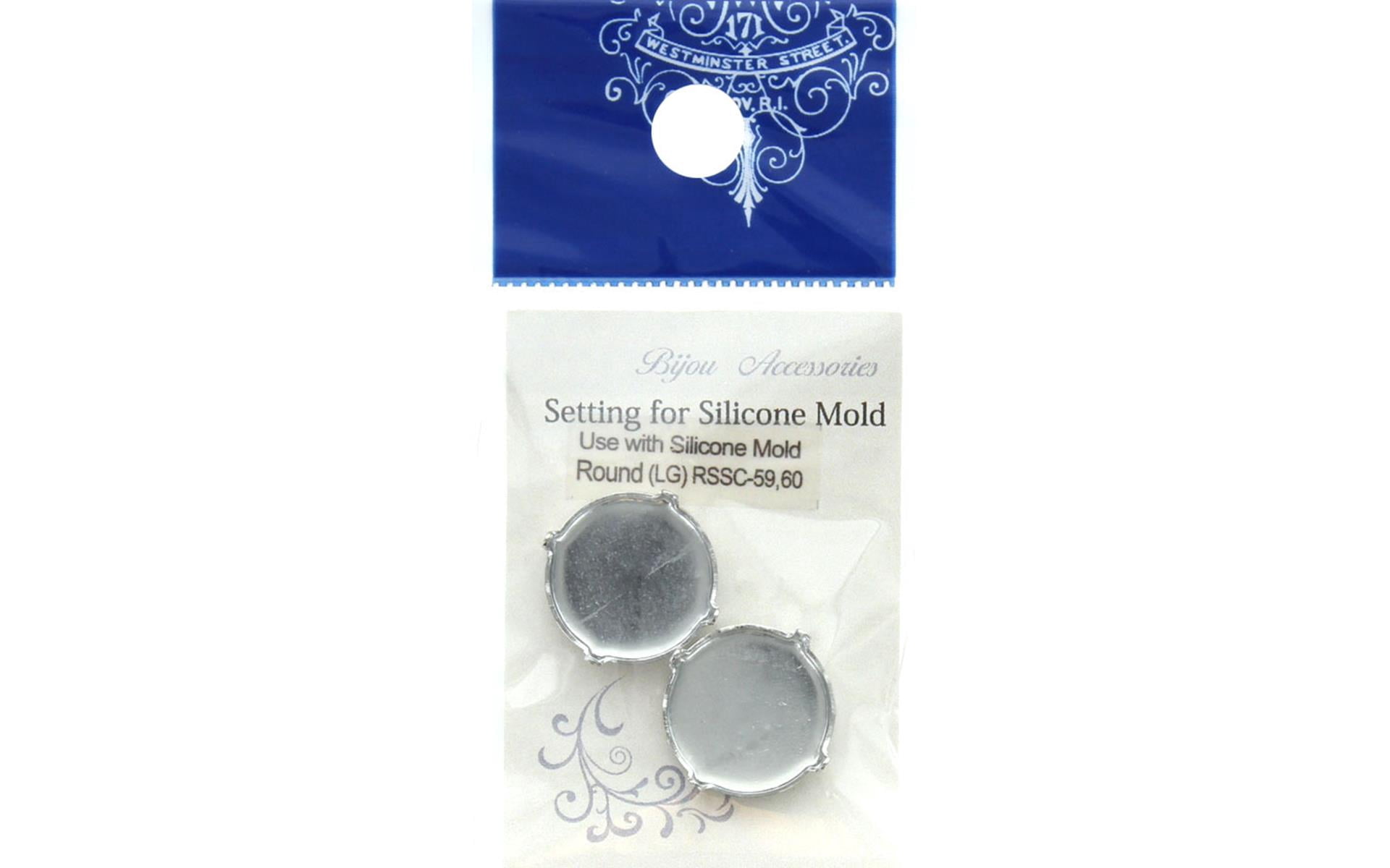 Resinate Setting For Mold Round Large Silver 2pc - Walmart Business ...