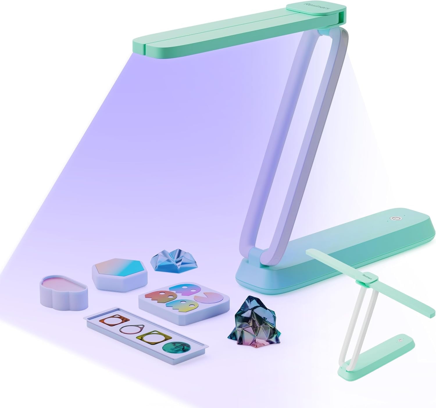 Resiners UV Light for Resin Curing, UV Resin Light, Wireless ...