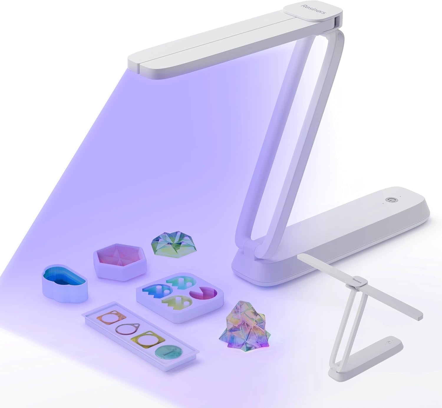 Resiners UV Light for Resin Curing, UV Resin Light, Wireless ...