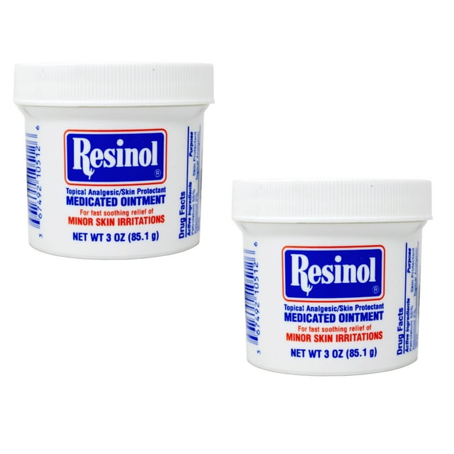 Resinol Medicated Ointment for Pain & Itch Relief, Skin Healing - 3.30 ...